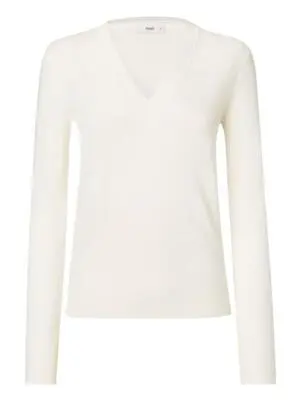 Fendi Slim Fit Jumper With Embroidered Logo And Contrast Stitching - No