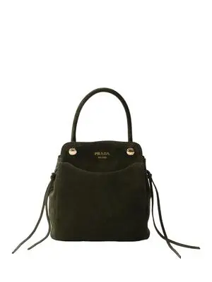 Prada Prada Suede Mini Handbag Forest