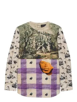 Prada Printed Cotton Shirt - Fern/azalea
