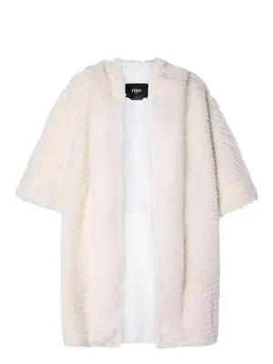 Fendi Fendi Mink Travel Poncho White