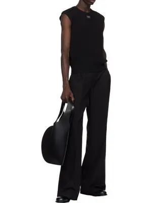 Coperni Tailored Wide-leg Trousers - Black