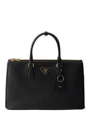 Prada Galleria Saffiano Leather Bag - Black