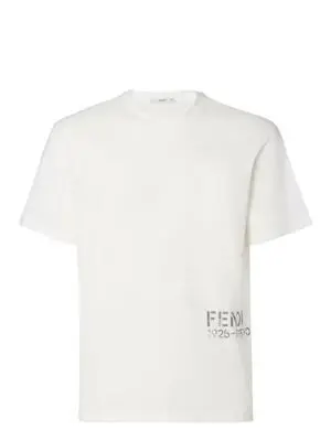 Fendi Ivory Cotton T-shirt Ivory