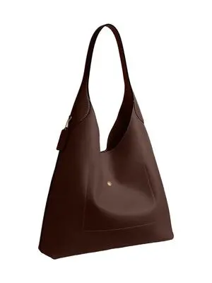 COACH Genuine Leather Shoulder Bag - Brown