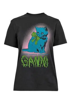 GANNI Ganni Short-Sleeved Graphic T-Shirt