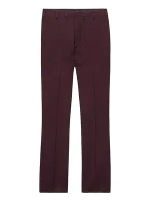 Prada Wool Trousers - Plum