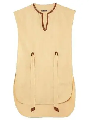 Loro Piana Sleeveless Collared Dress - Nude