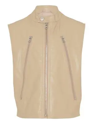 MAISON MARGIELA Zipped Gilet - Beige