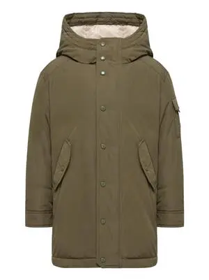Moncler Nahan Hooded Down Parka - Olive Green