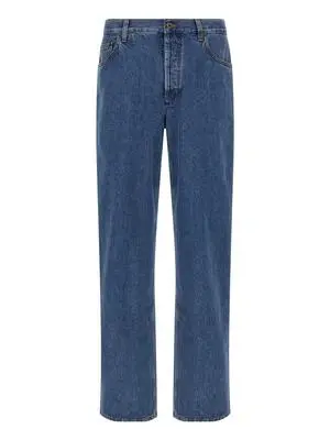 Burberry Straight-leg Loose Jeans - Medium Blue