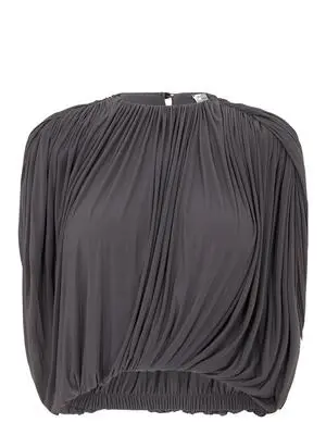 Magda Butrym Draped Blouse - Black