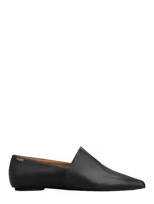 TOD'S Pointed Flat Ballerinas - Black