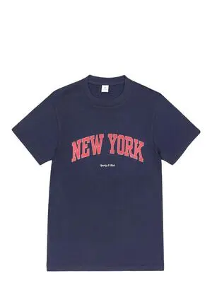 SPORTY  RICH Sporty Rich New York Ivy T-shirt - Black