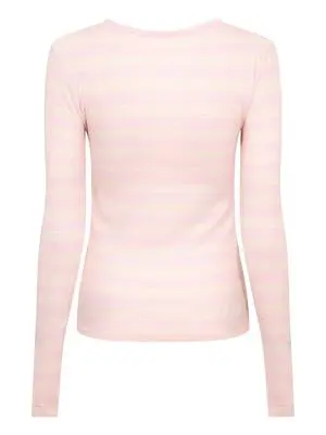 GANNI Ganni Long Sleeve Striped T-Shirt