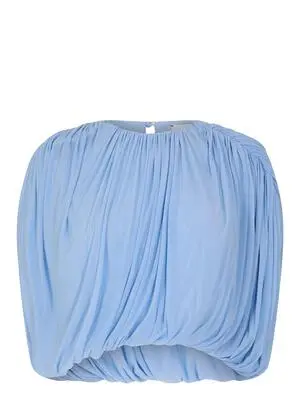 Magda Butrym Magda Butrym Gathered Blouse Blue