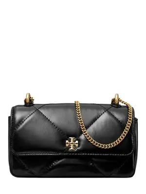 Tory Burch Quilted Shoulder Bag With Chain Strap - Black