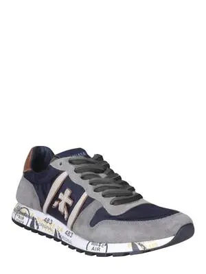 Premiata Logo Casual Sneakers - Black