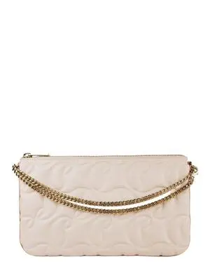 CHRISTIAN LOUBOUTIN Spliced Shoulder Bag With Coin Purse - Nude