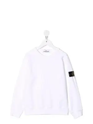 Stone Island Stone Island Compass Badge Sweatshirt White