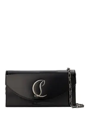 CHRISTIAN LOUBOUTIN Chain Strap Clutch Bag - Black