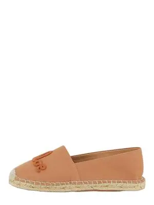 Chloé Chloe Front Logo Espadrille Flats Brown