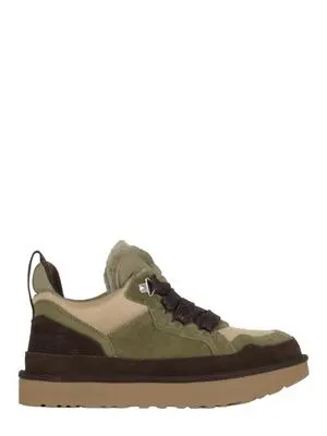 UGG Round Toe Lace-up Sneakers - Olive
