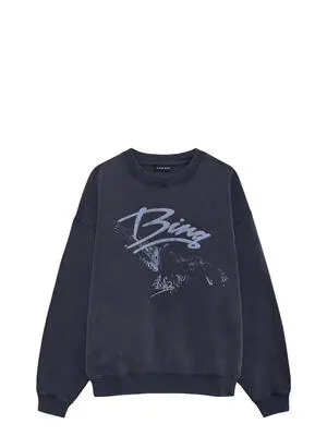 ANINE BING Anine Bing Spencer Eagle Printed Sweatshirt Black