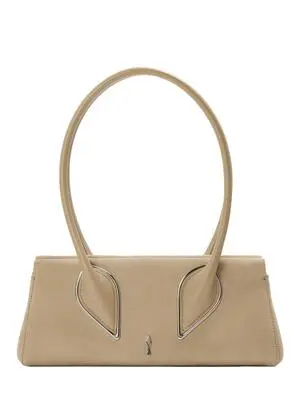 CHRISTIAN LOUBOUTIN Venus Baguette Shoulder Bag - Nude