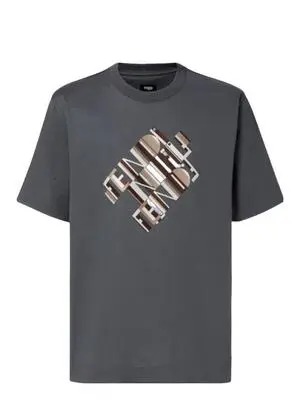 Fendi Short-sleeved T-shirt - Grey
