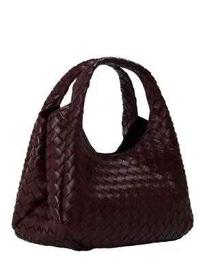Bottega Veneta Woven Leather Handbag - Black