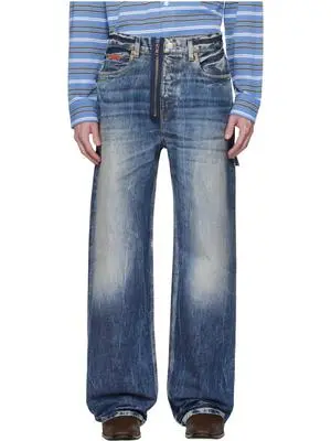 Martine Rose Wide-leg Jeans - Blue