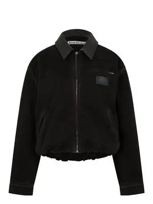 Acne Studios Zip-up Stand Collar Outerwear - Black