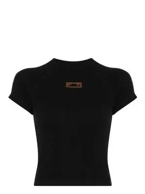 Ottolinger Short Sleeve Open-necked Shirt - Black