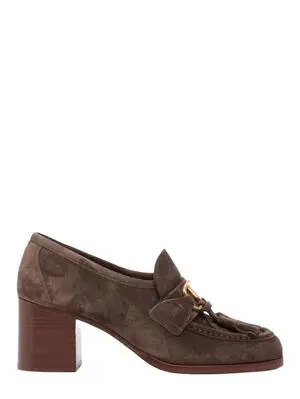 Valentino Garavani Vlogo Signature Loafer Pump 60mm - Brown