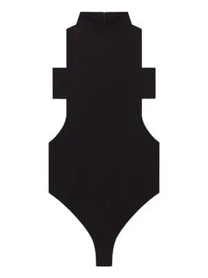 COURREGES Sleeveless Mock-neck Bodysuit - Black