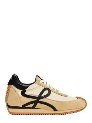 Loewe Lace-up Sneakers - Gold/black
