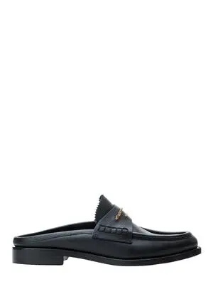 Alexander Wang Logo Lettering Mules - Black