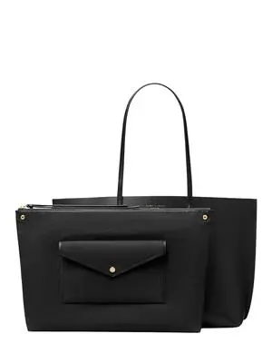 Tory Burch Leather Tote Bag - Black