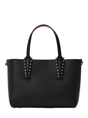 CHRISTIAN LOUBOUTIN Cabata Leather Tote Bag With Stud Embellishments - Black