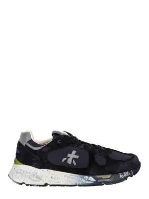 Premiata Lace-up Round Toe Sneakers - Black