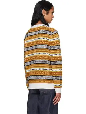 A.p.c. Malcolm Jacquard Patterned Pullover - Brown