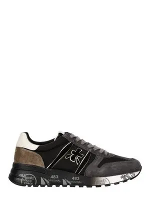 Premiata Logo Sneakers - Black