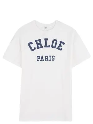 Chloé Paris T-shirt Dress - White