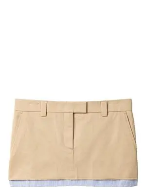 Miu Miu Chino Miniskirt - Rope Ash