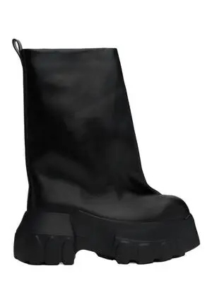 Rick Owens Mid-calf Leather Boots - Black