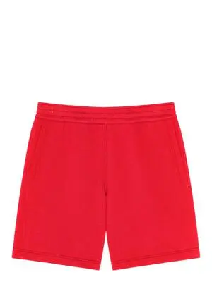 Givenchy Bermuda Shorts In Fleece With Paris Gros Grain - Red