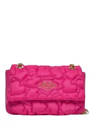 MOSCHINO Love Moschino Puffy Heart Chain Shoulder Bag