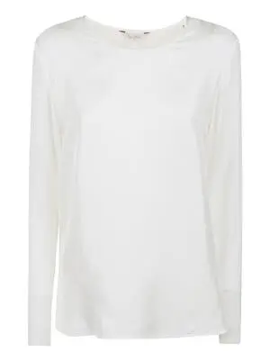 Max Mara Max Mara Long-Sleeved T-shirt White