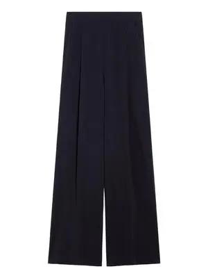 Max Mara Elegant Wide-leg Pants - Blue