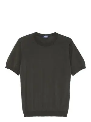 DRUMOHR Knitted Crewneck T-shirt - Green